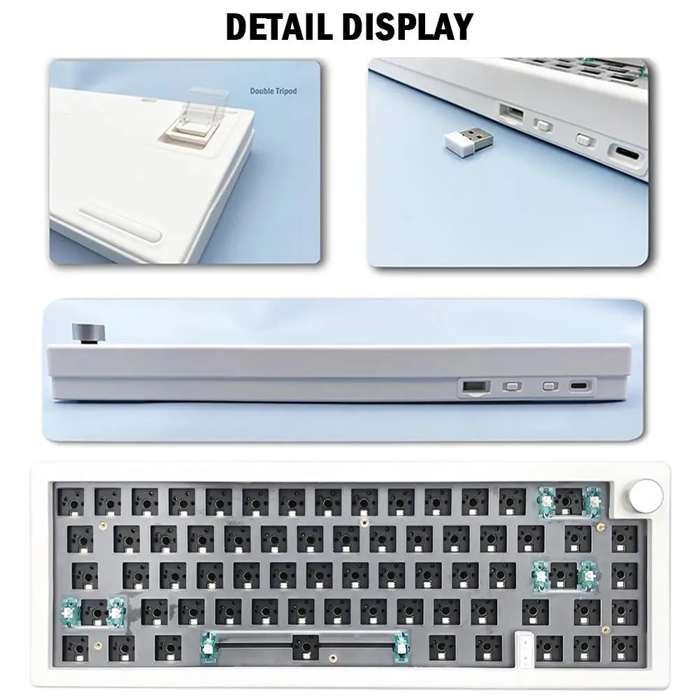 GMK67-Customized-Mechanical-Keyboard-Kit-Hot-swappable-Gasket-Bluetooth ...