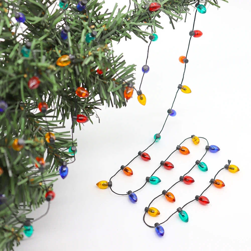 5M-Christmas-Pendant-Colored-Lights-Bead-Chain-Ribbon-Christmas-Tree ...