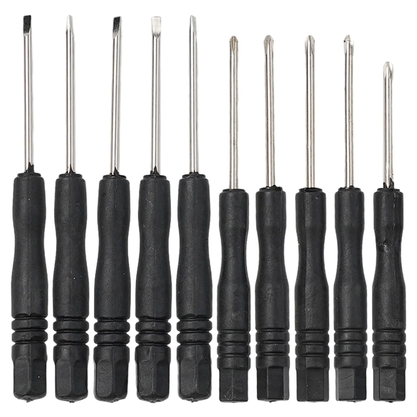10Pcs-Precision-Mini-Screwdriver-Black-Handle-Screwdriver-Thin ...