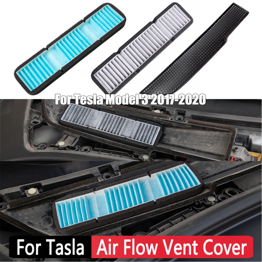 Ventilation Car Air Flow Vent Cover Trim For Tesla Model 3 2017-2020 ...