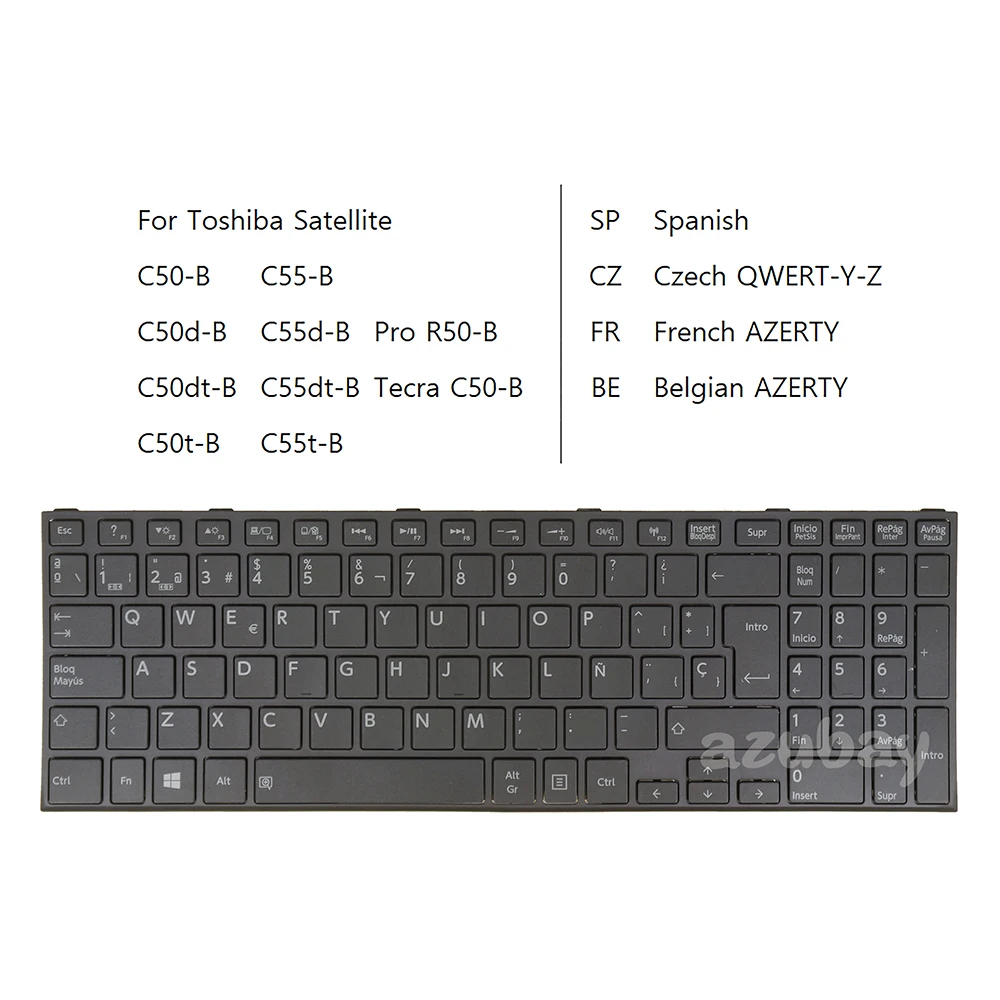 Keyboard-for-Toshiba-Satellite-Pro-R50-B-Tecra-C50-B-MP-14A76E0-356 ...