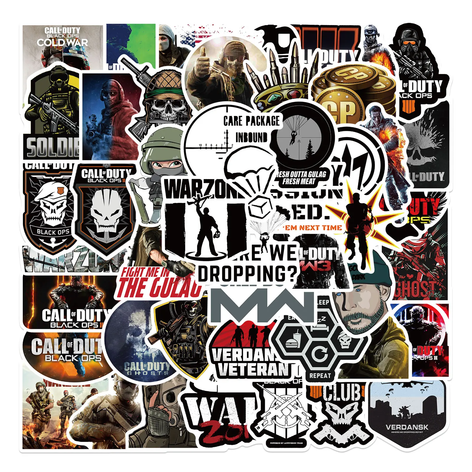 10-50pcs-Call-of-Duty-Black-Ops-Game-Graffiti-Stickers-DIY-Laptop ...