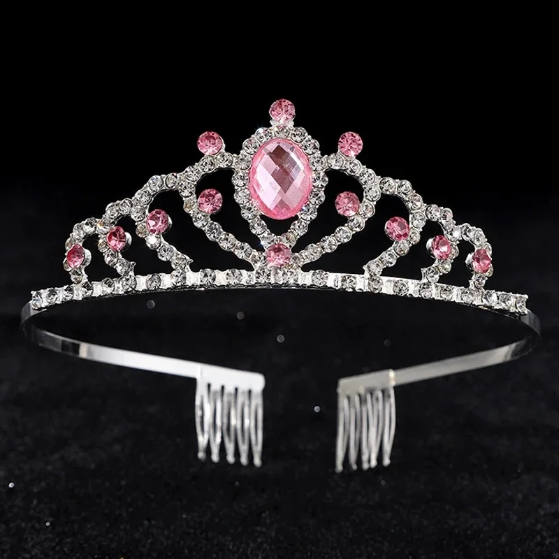 Viola-rosa-blu-cristallo-di-lusso-principessa-diadema-pettine-fascia-da ...