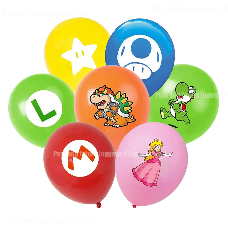 Super-Mario-Bros-Balloon-Anime-Princess-Peach-Children-Latex-Balloons ...