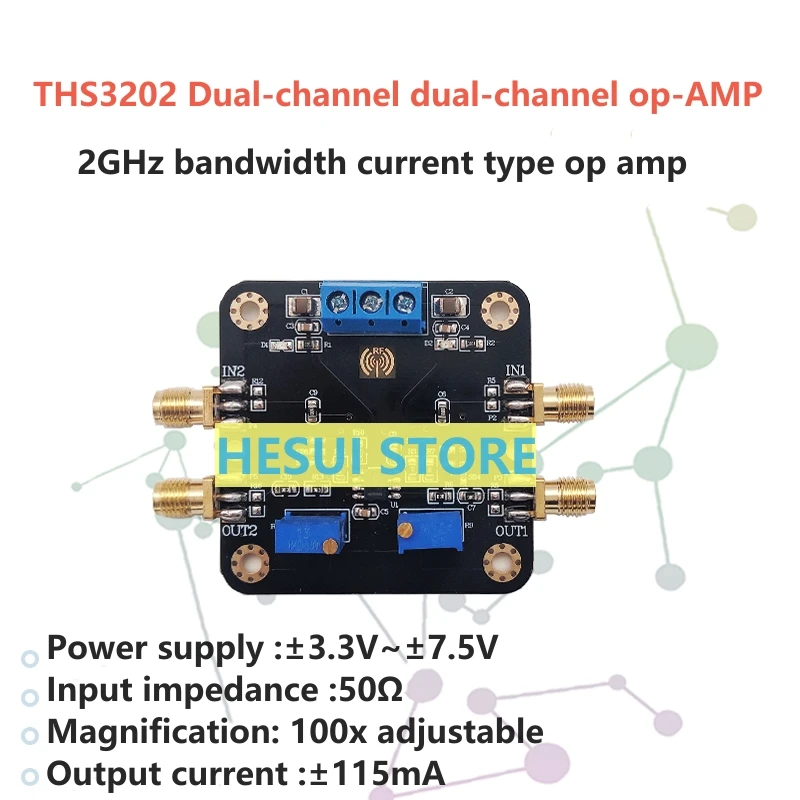 THS3202-Current-type-operational-amplifier-module-2GHz-bandwidth-dual ...