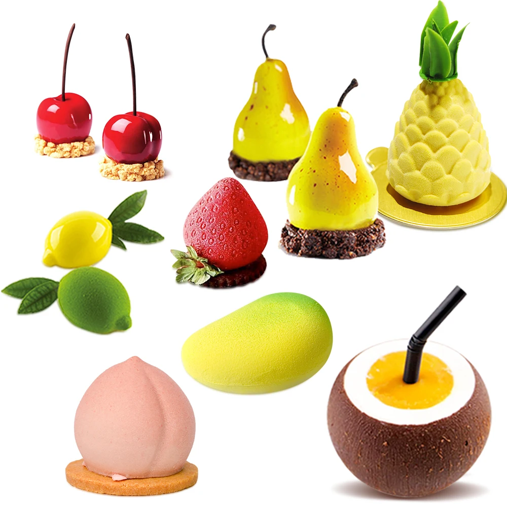 Fruit-Silicone-Mold-for-Pastry-Desserts-Mousse-Cake-Mold-for-Baking-3D ...