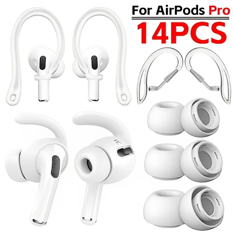 Soft Silicone in-Ear Eartips Hook for Apple Airpods Pro Protector ...