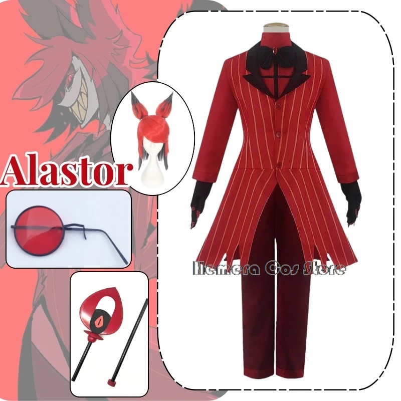 Alastor-Anime-hasbin-Cosplay-otel-Cosplay-kost-m-giysi-peruk-niforma ...