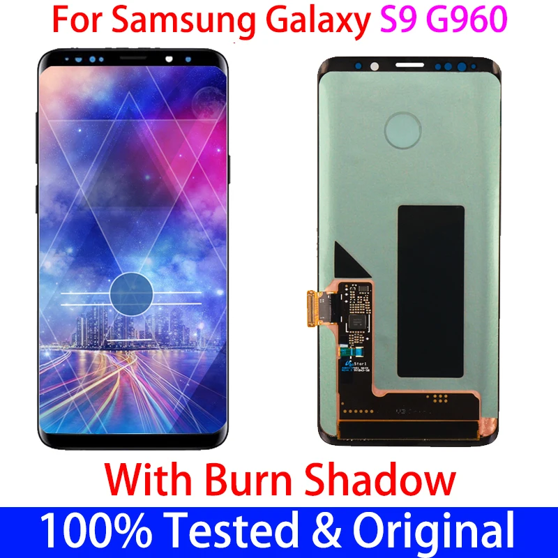 Original With Line Or Spot Lcd For Samsung Galaxy S9 Lcd G960 G960f ...