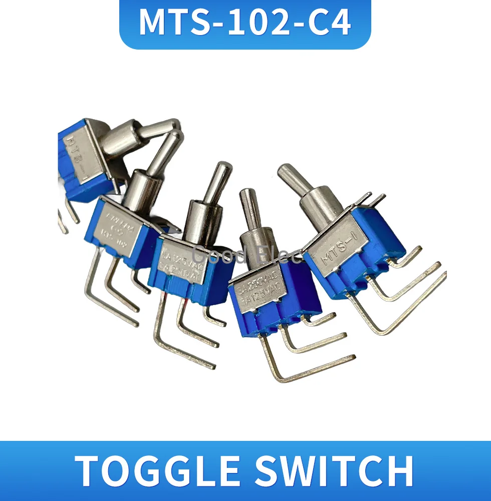 MTS-102C4-Bend-foot-toggle-switch-Opening-6MM-3-pin-second-gear-bend ...
