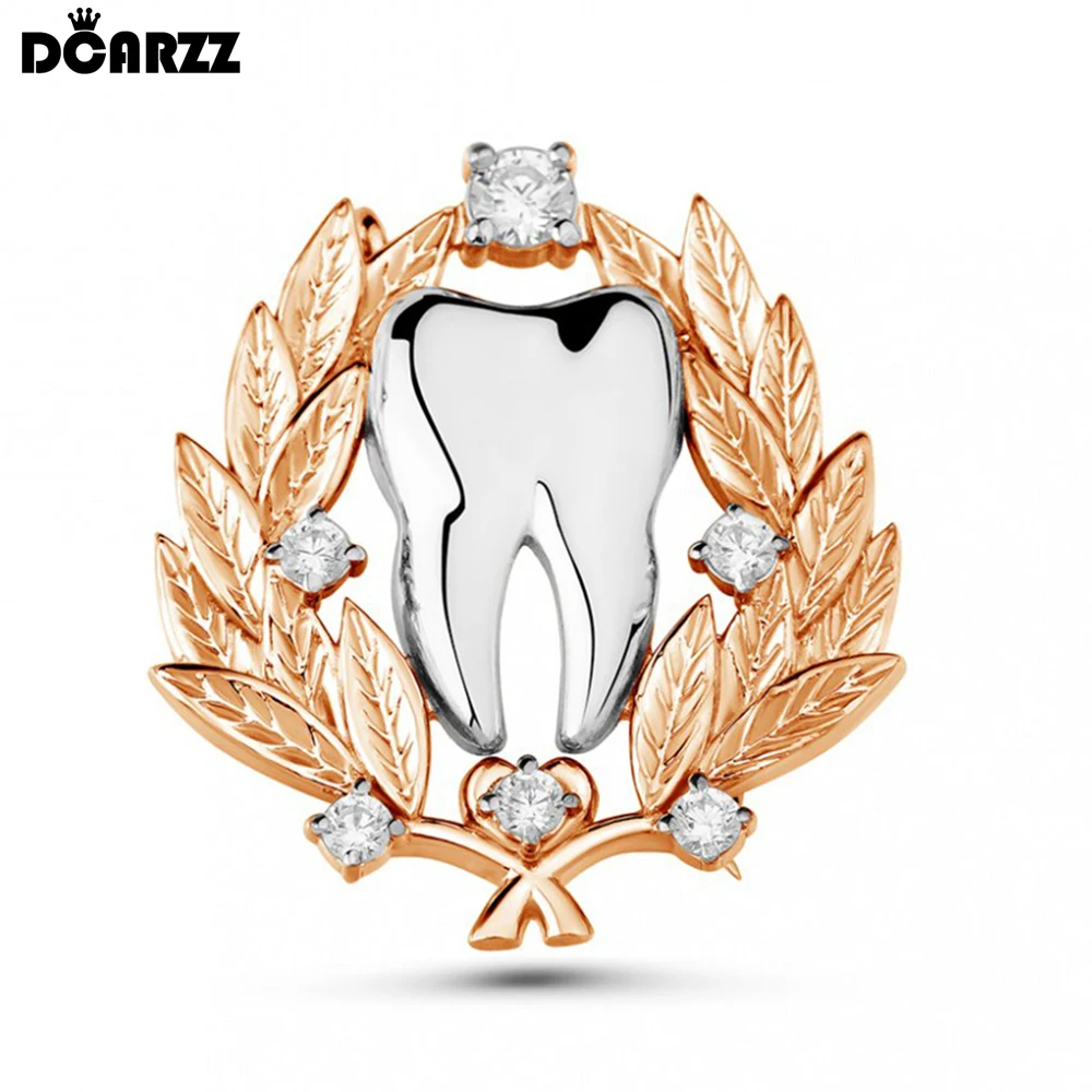 DCARZZ-Broche-Dentaire-M-dicale-de-Luxe-Breloque-Oreille-de-Bl-Dents-en ...
