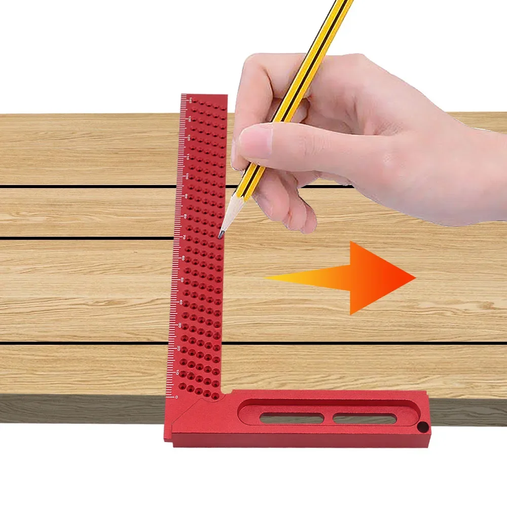 Woodworkers T Square, T-Ruler - Precision Cross-calibration Edge Ruler ...