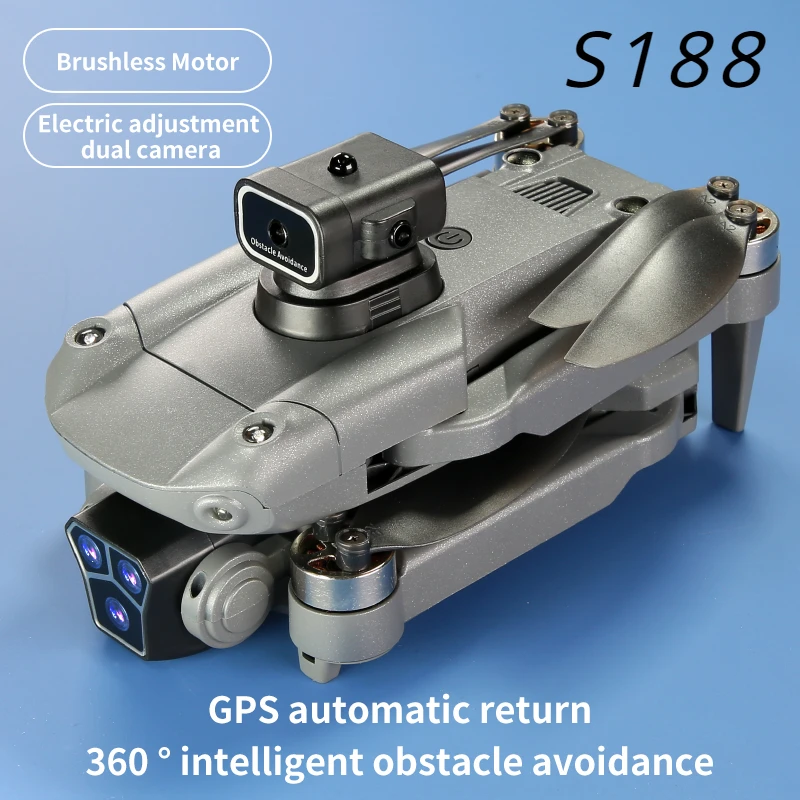 New-S181-Drone-GPS-Brushless-6K-HD-Dual-Camera-Intelligent-Obstacle-Avoidance-One-Key-Return ...