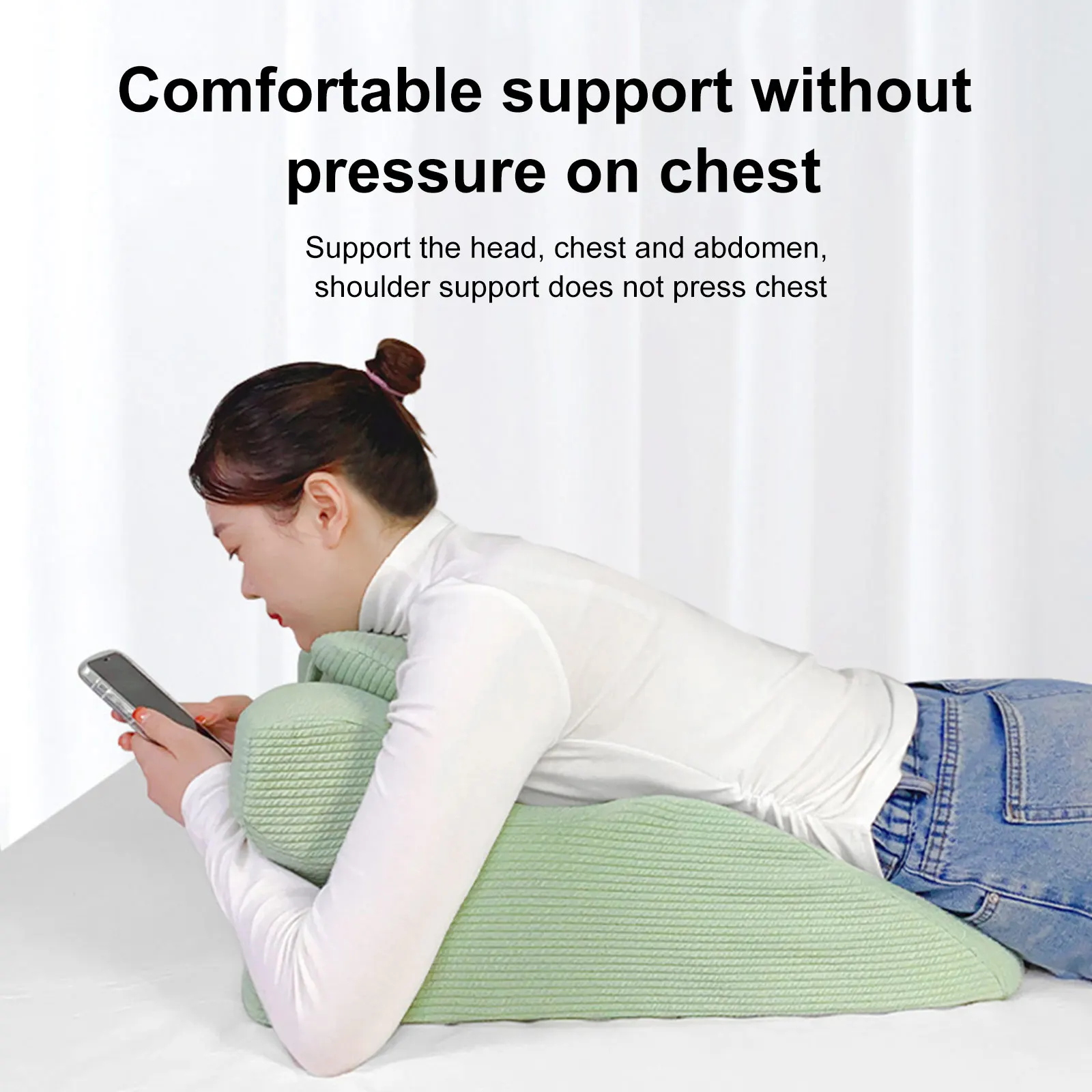 Multifunctional-Lie-On-The-Bed-Sleeping-Pillow-Prone-Pillow-Lying ...