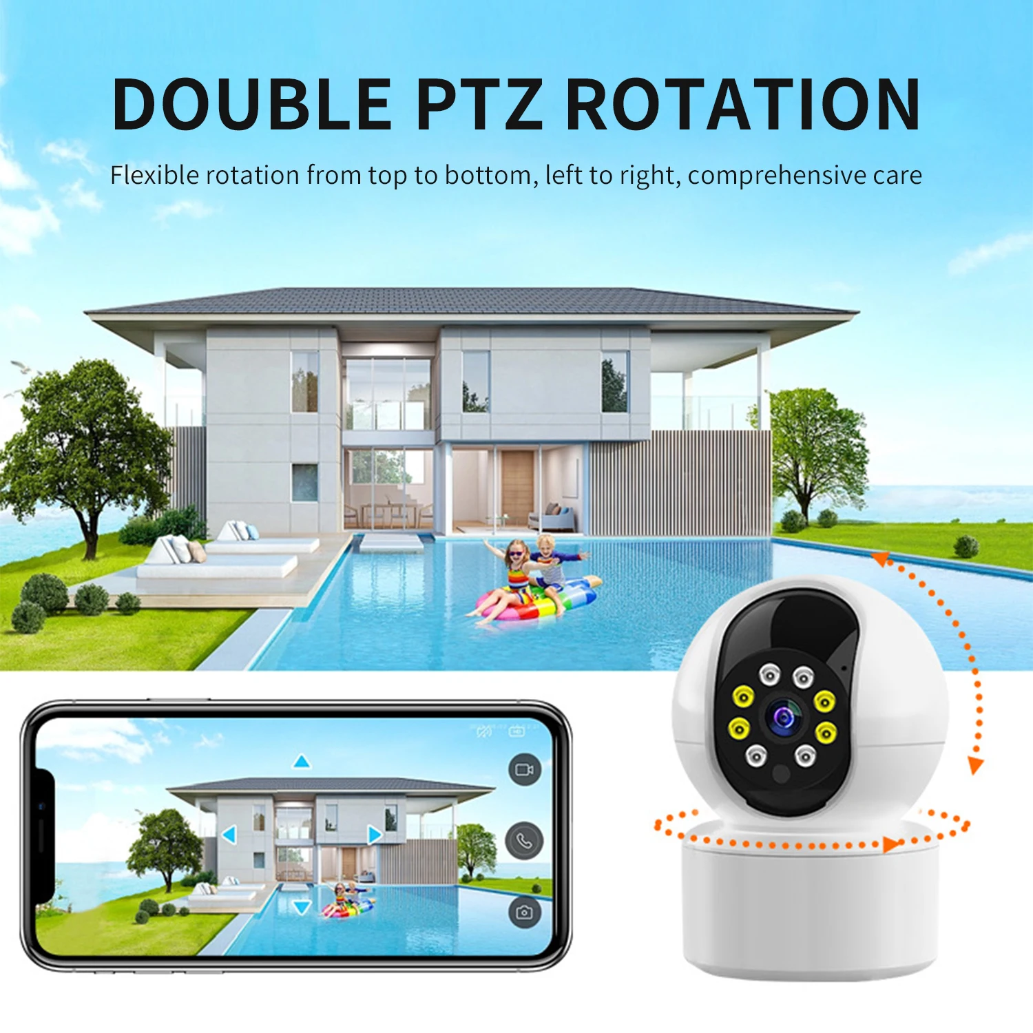 2-4G-wifi-355-PTZ-Camera-Night-vision-1080P-remote-monitoring-motion ...