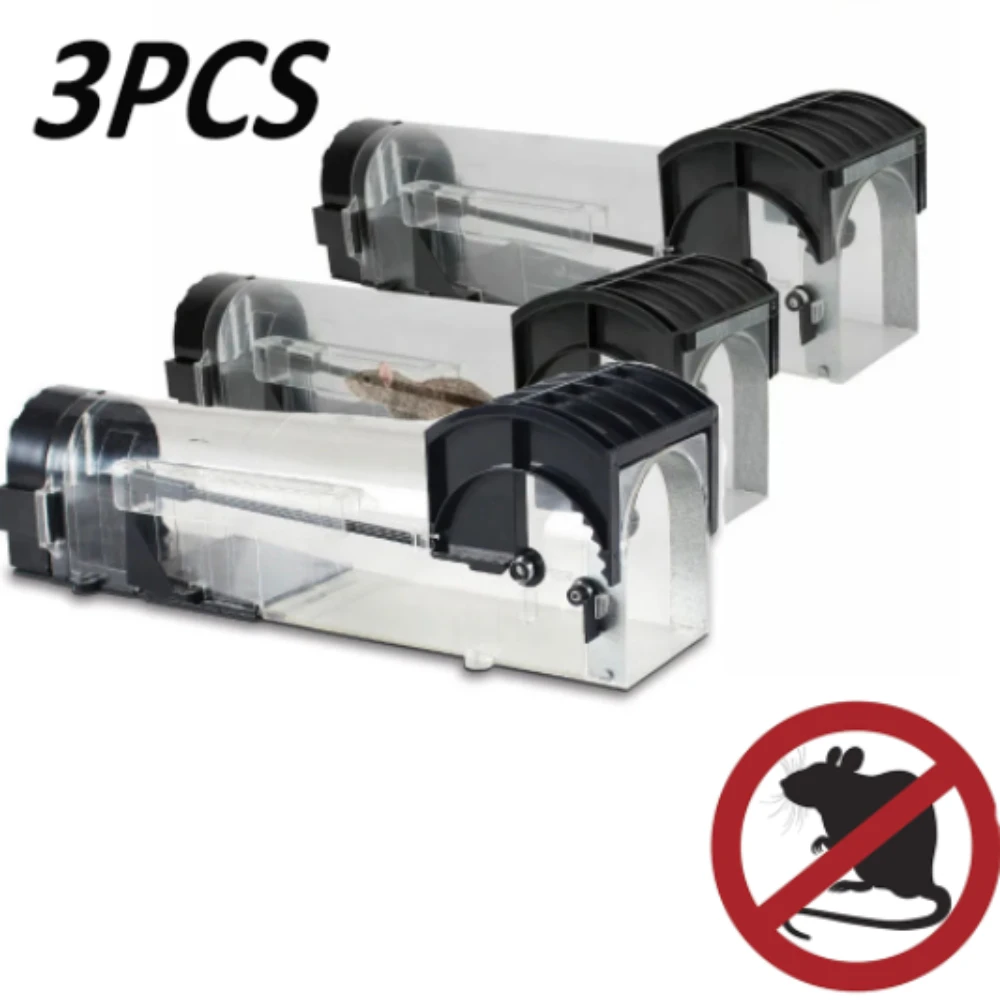 2pcs-3pcs-Medium-Plastic-Mouse-Trap-Catch-Mice-Alive-in-Cage-Multi-Foot ...