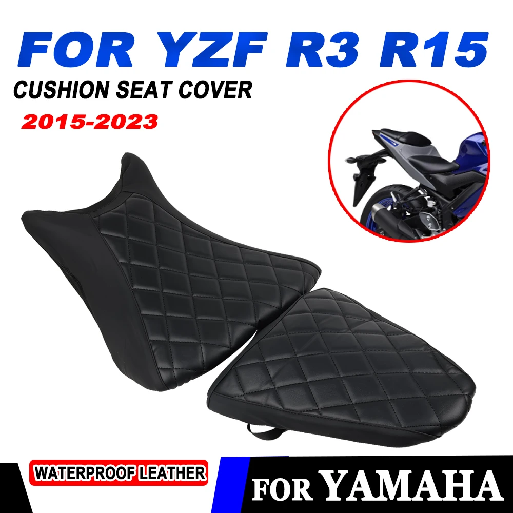 Motorcycle-Leather-Waterproof-Wear-resistant-Seat-Cover-Cushion-Guard-for-YAMAHA-YZF-R3-R15-YZF ...