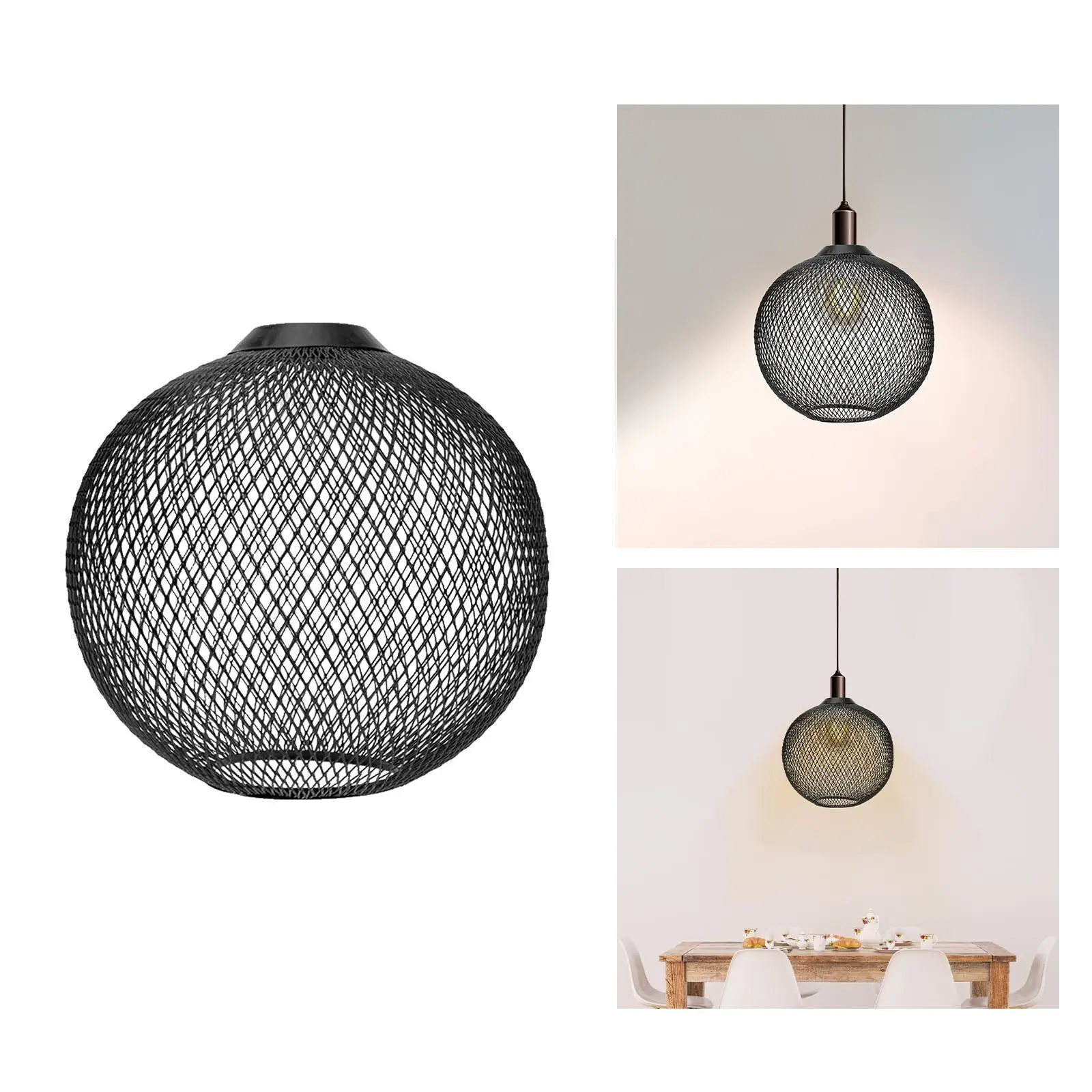 Classic-Iron-Mesh-Round-Lampshade-Lightweight-Even-Effect-Lamp-Shade ...