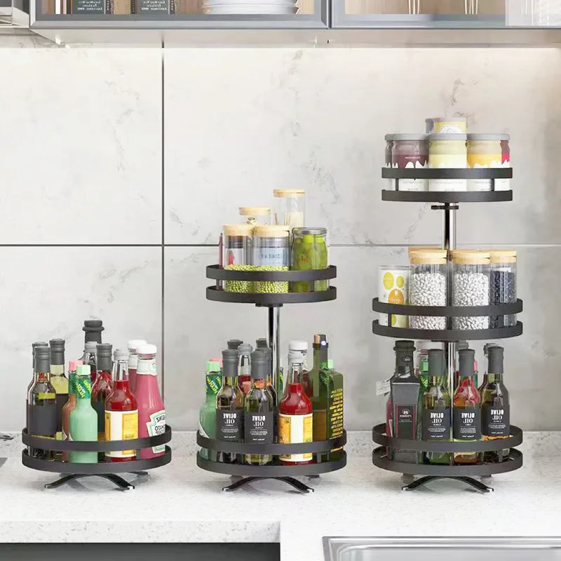 360-Rotation-Spice-Rack-Organizer-Kitchen-Storage-Spice-Racks-Multi ...