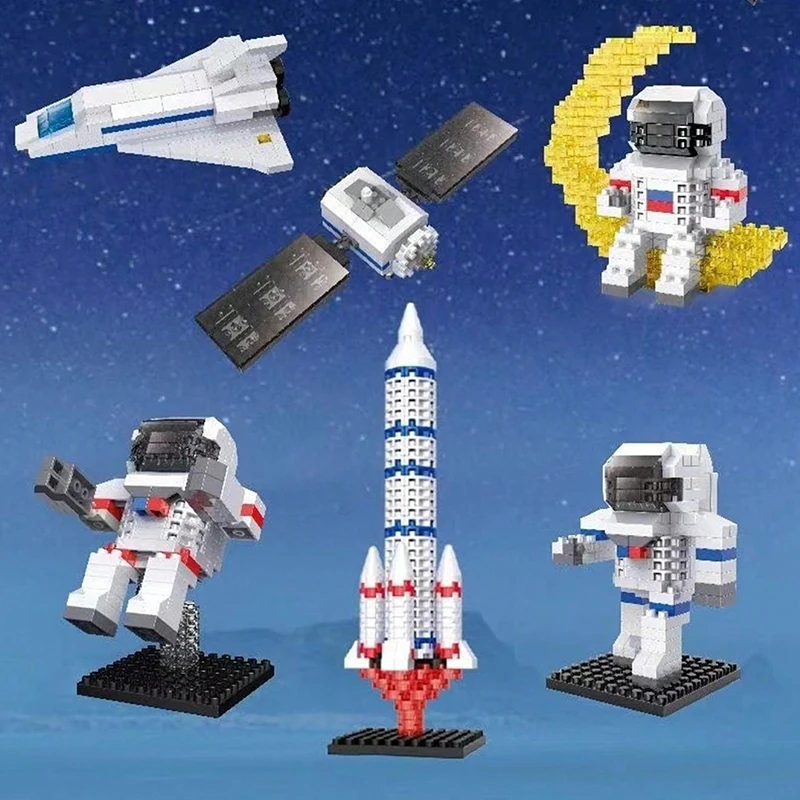 Micro-Building-Blocks-Space-Aerospace-Series-Astronaut-Space-Shuttle ...