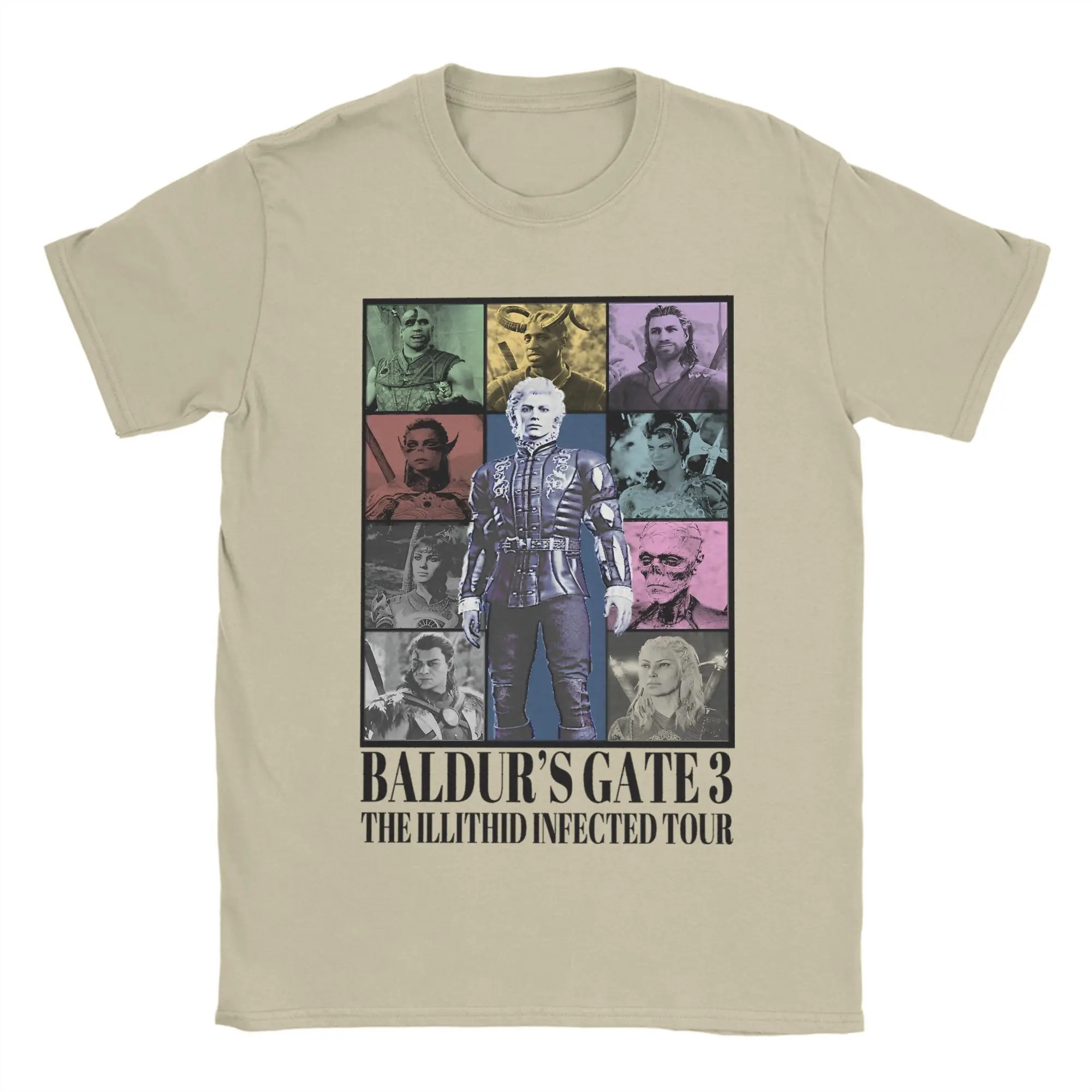 Astarion Baldurs Gate 3 T Shirt Men's Cotton Humorous T-Shirts Crew ...