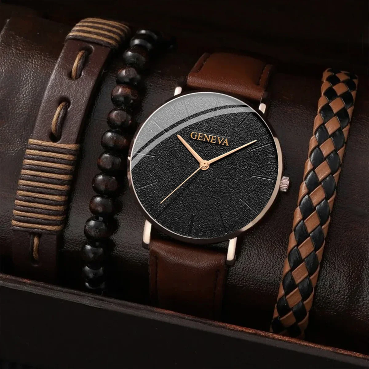 Conjunto-de-reloj-de-pulsera-de-lujo-para-hombre-pulsera-de-cuarzo-de ...
