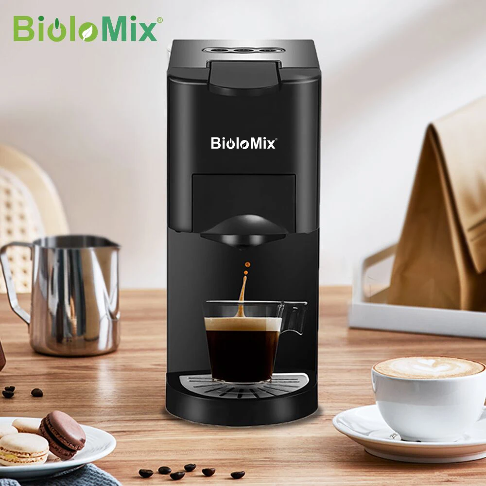 Biolomix 에스프레소 커피 머신 다중 캡슐 커피 메이커 네스프레소 돌체 구스토 및 커피 분말에 적합 3 In 1