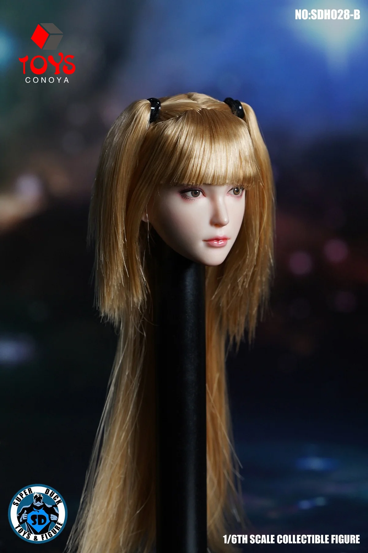 SUPER DUCK SDH028 1/6 Scale Beauty Long Hair Head Sculpt Carving Model ...