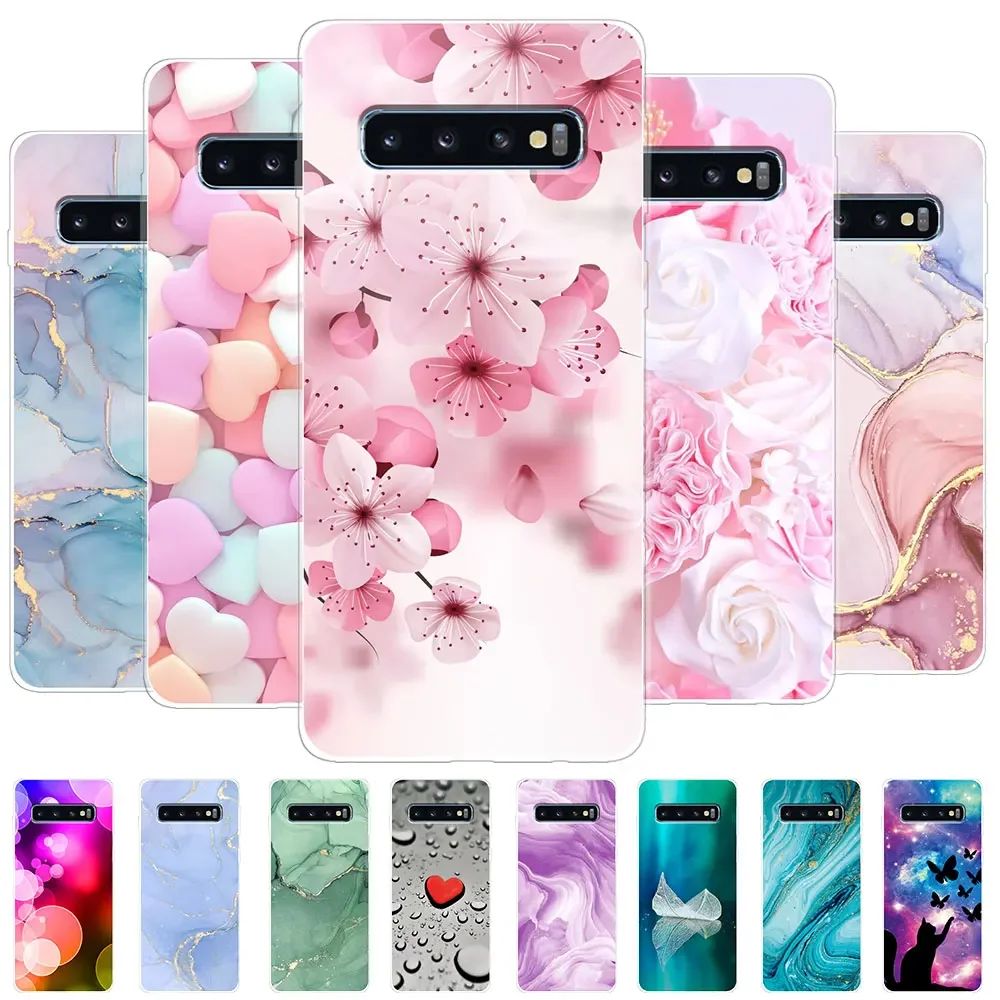 For-Samsung-S10-5G-Case-Galaxy-S10-Plus-Soft-TPU-Silicone-Phone-Back ...