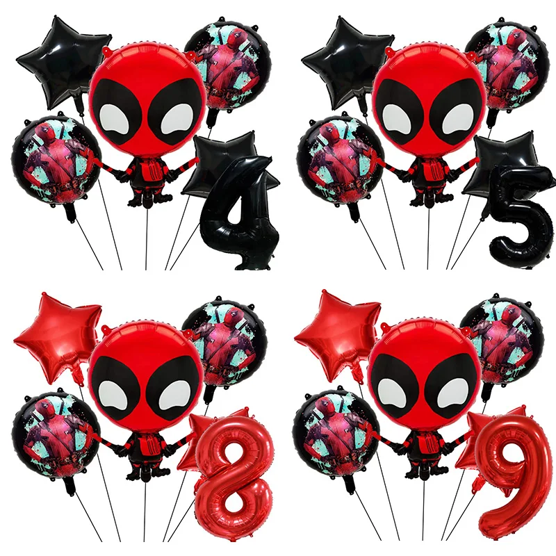 Deadpool-Wolverine-Juego-de-globos-con-n-meros-de-aluminio-pel-cula-de ...