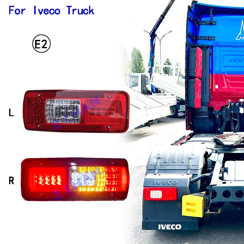 24V-LED-Rear-Tail-Lights-for-Iveco-Stralis-Trakker-2016-HDSCS-Connector ...