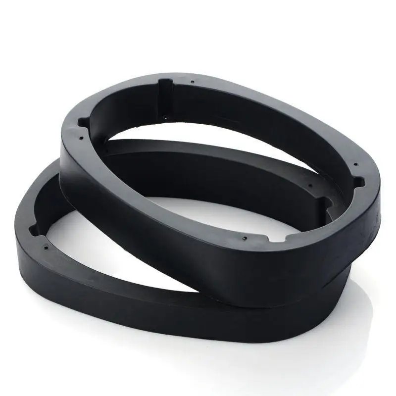 2Pcs-Car-Audio-Stereo-Speaker-Adapter-Mount-Black-Spacer-Rings-Bracket ...