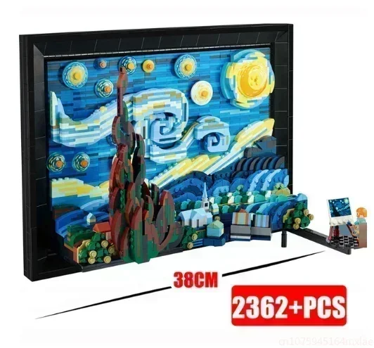 Ideas-2316pcs-The-Starry-Night-Vincent-Van-Gogh-Model-Building-Blocks ...