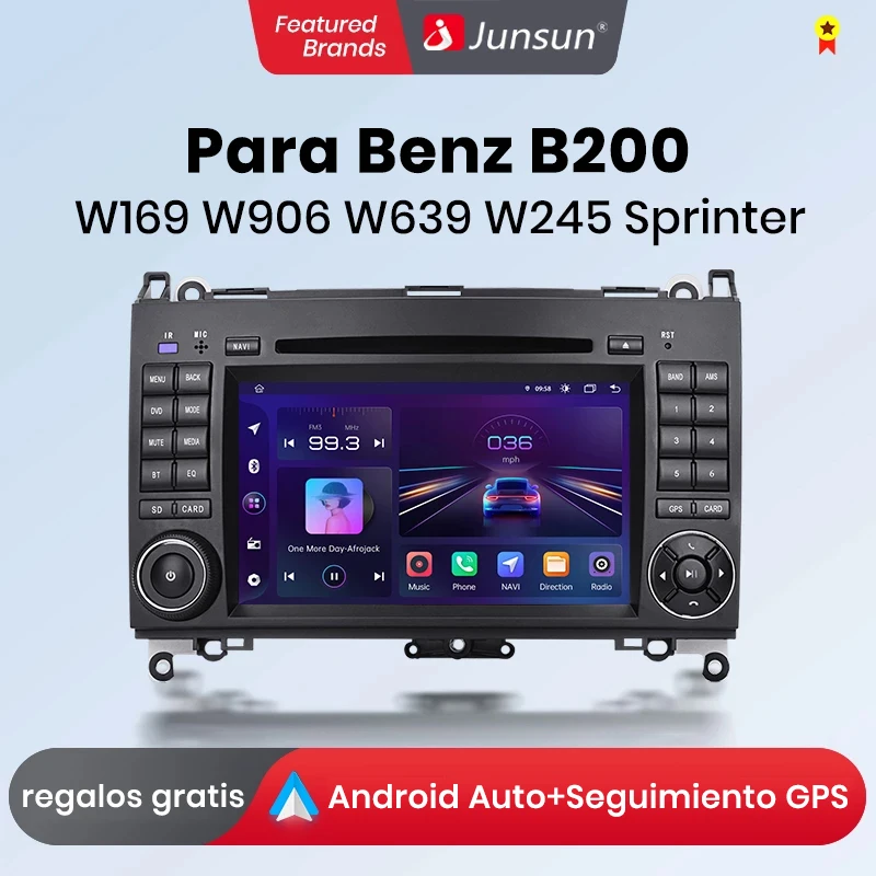 Junsun Android Auto Radio For Mercedes Benz B200 Class Sprinter W906 ...
