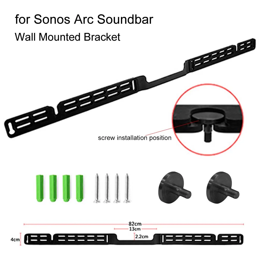 For-Sonos-Arc-Soundbar-Wall-Mount-Holder-Sound-Bar-Speaker-Brackets ...