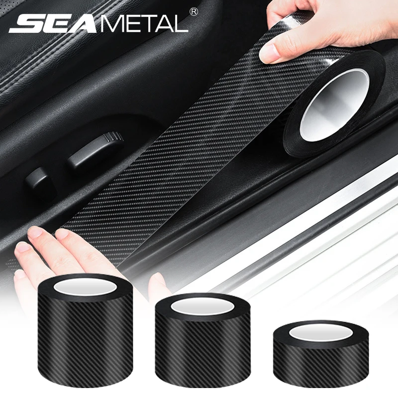 SEAMETAL-Carbon-Fiber-Car-Threshold-Protector-Sticker-5D-Anti-Scratch-Door-Edge-Protective-Film ...