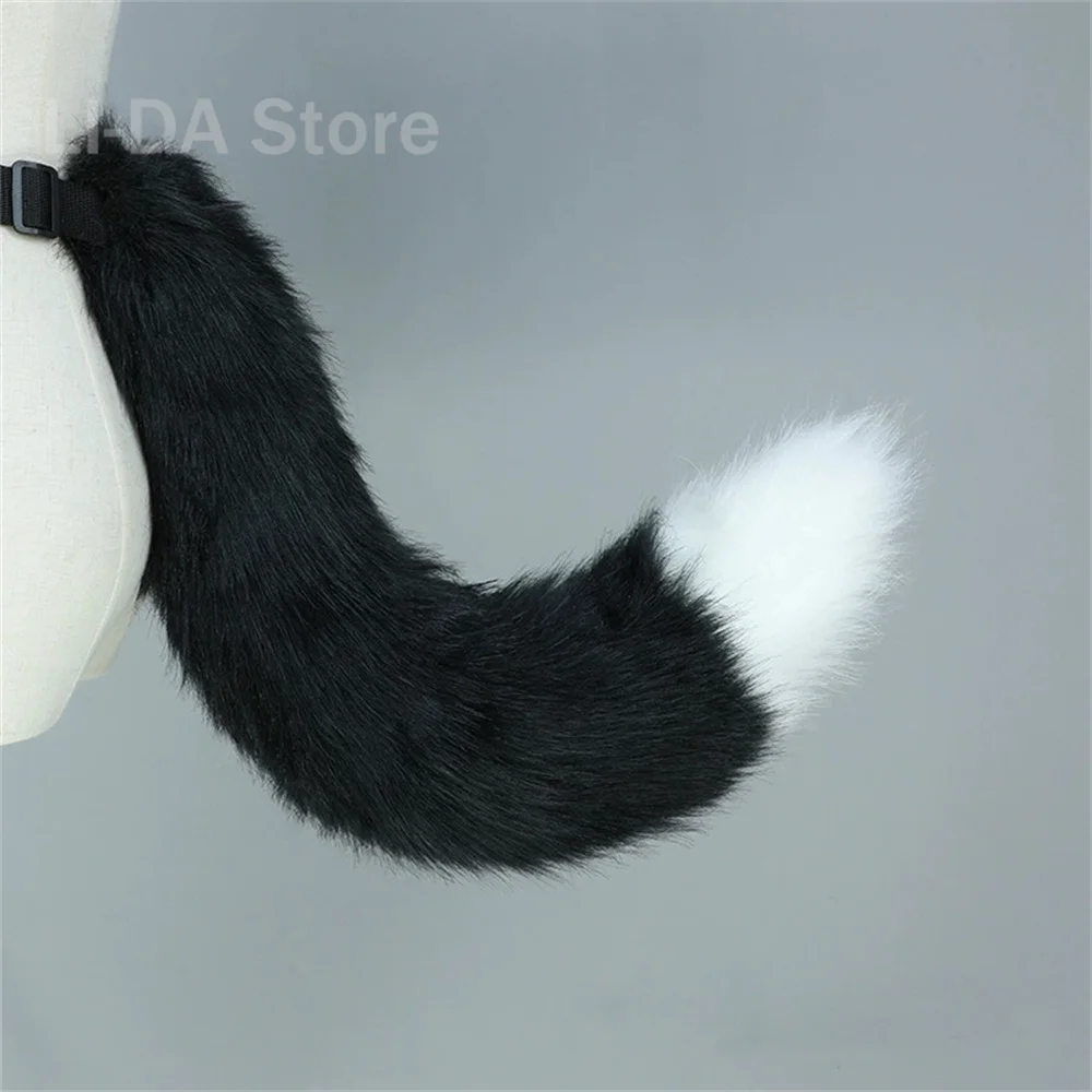 11 Colors Faux Fur Fox Plush Animal Cat Tail Anime Cosplay Costume ...