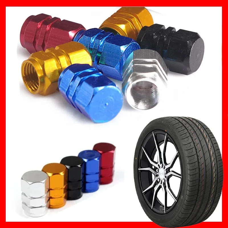 4/12pcsAluminum Alloy Car Wheel Tire Valve Caps Tyre Rim Stem Covers ...