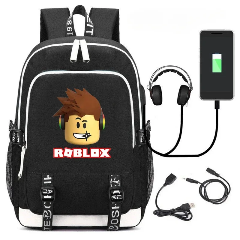 Roblox-Rugzak-Usb-Opladen-Rugzak-Outdoor-Reistas-Computertas-Fantasie ...
