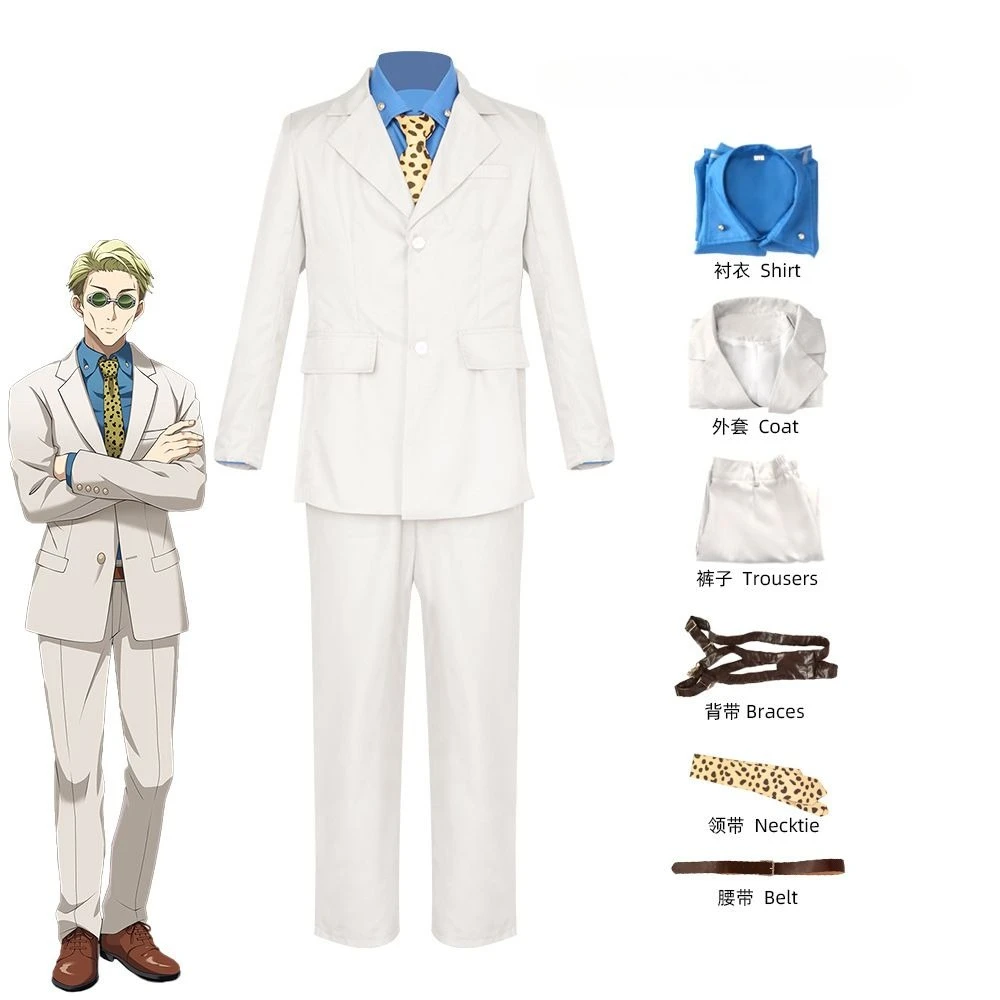 Anime Jujutsu Kaisen Nanami Kento Gojo Satoru Cosplay Uniform Suit Men ...