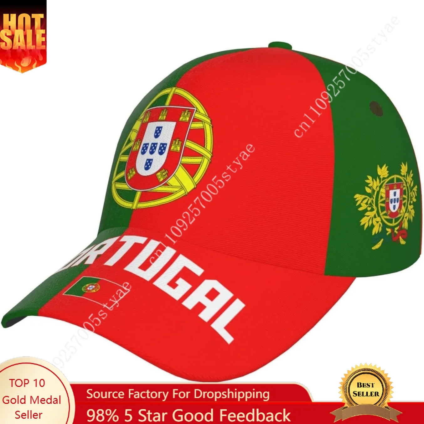 Portugal Flag Hat Man Woman Baseball Cap Fashion Sunhat Adjustable Hip ...