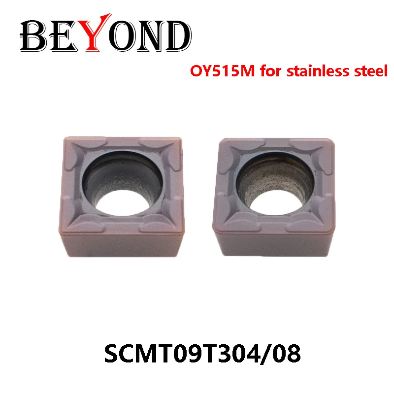 BEYOND SCMT 09T304 09T308 카바이드 인서트 SCMT09T304 SCMT09T308 OY515M 터닝 도구 ...