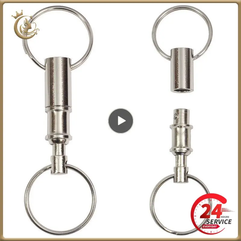 Destac-vel-Split-Keyring-Quick-Release-Pull-Out-Chaveiro-Lock-Holder ...