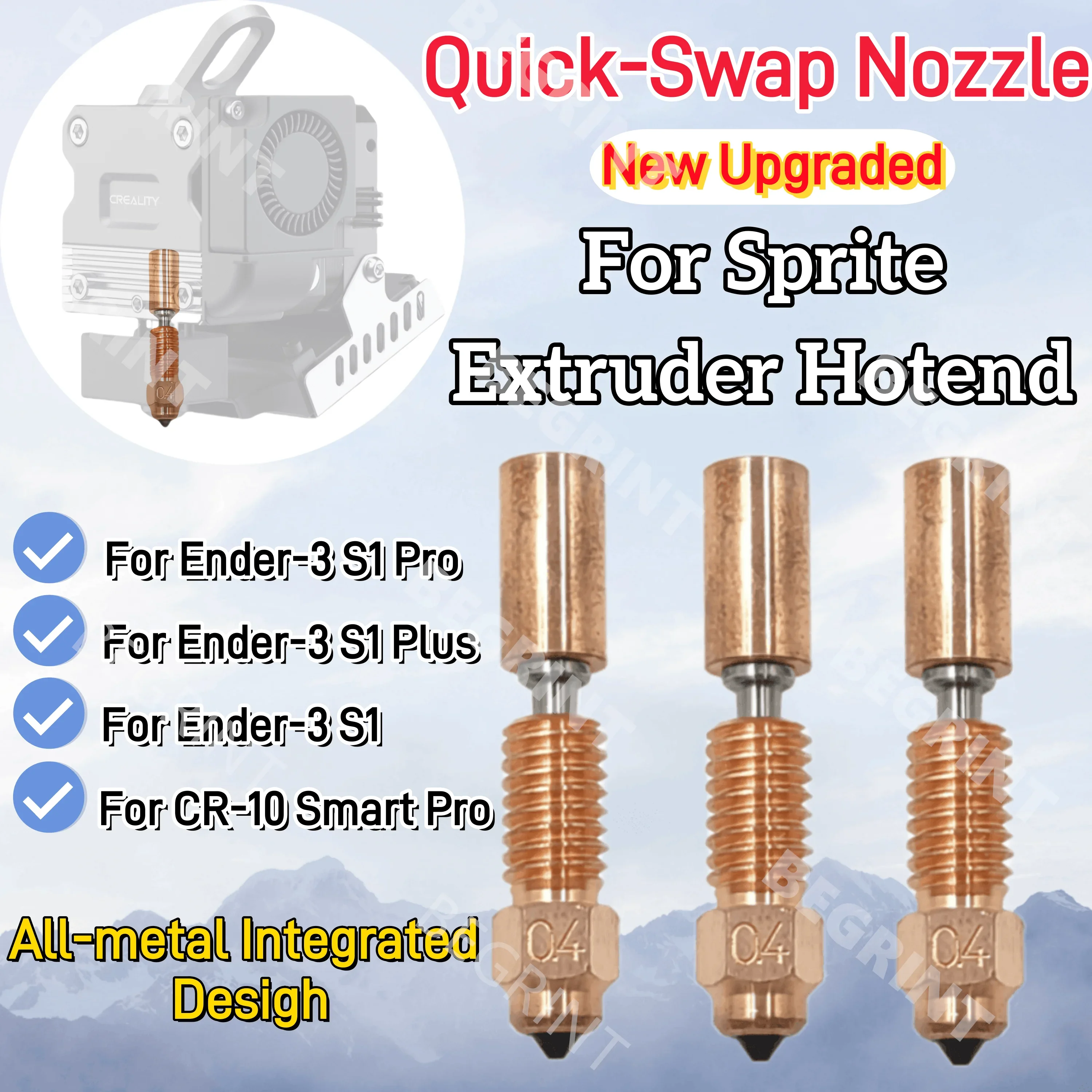Quick-Swap-Nozzle-For-Creality-Ender-3-S1-Series-CR-10-Smart-Pro-Sprite ...