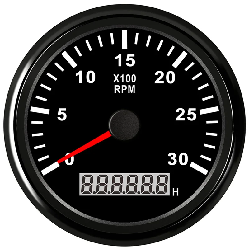 85mm-Diesel-or-Gasoline-Engine-Tachometers-0-3000RPM-Rev-Counters-9-32v ...