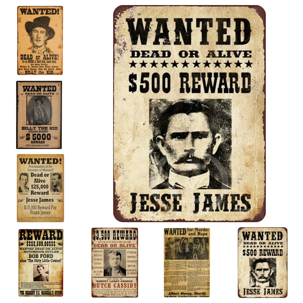 Wanted: Butch Cassidy Poster – The Ultimate Vintage Wall Art for ...
