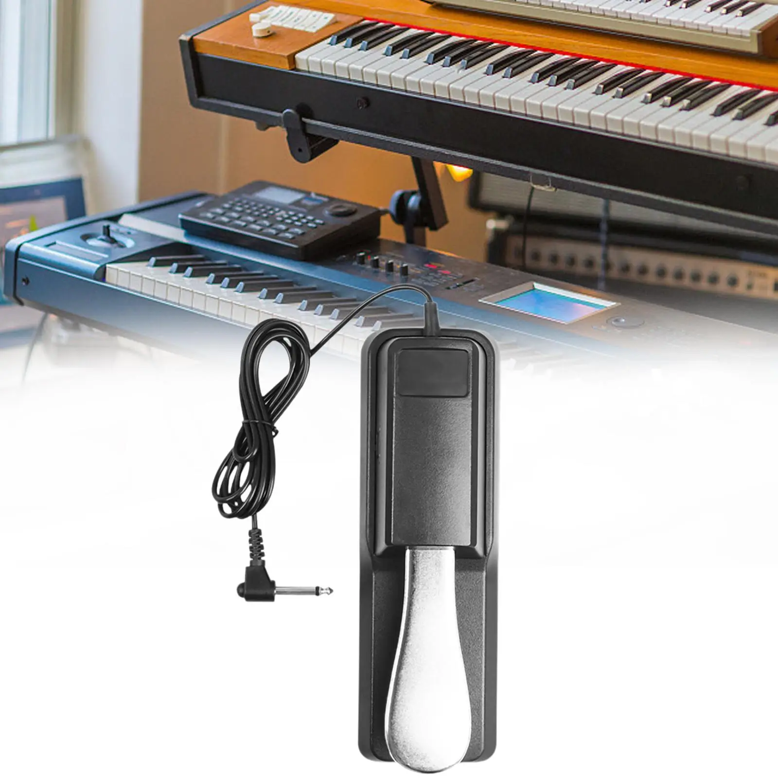 Sustain Pedal Sturdy Professional for Synthesizers Electric Pianos ...