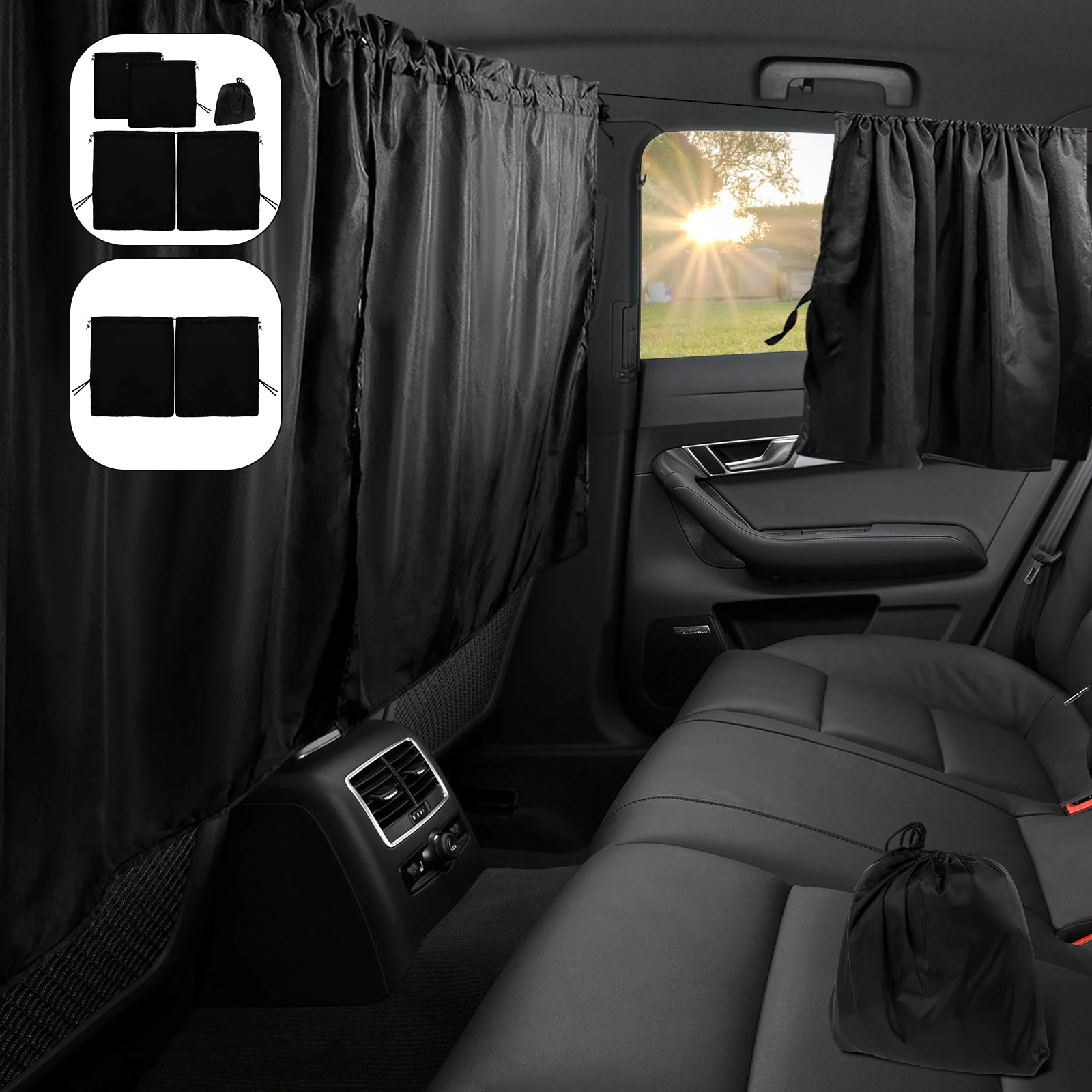3Pcs-Car-Privacy-Curtains-Set-Universal-Taxi-Car-Divider-Curtain ...