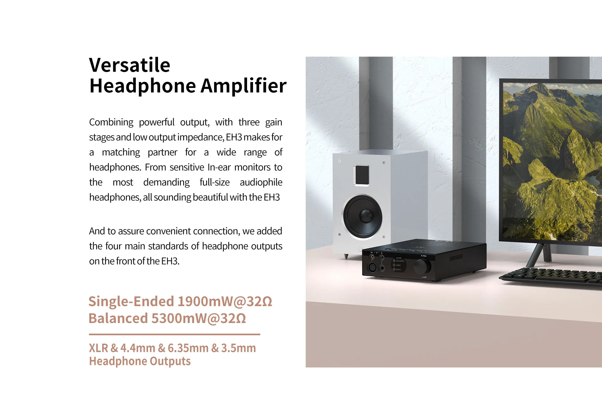 SHANLING EH3 MQA Desktop DAC AMP Streamer Headphone Amplifier ...