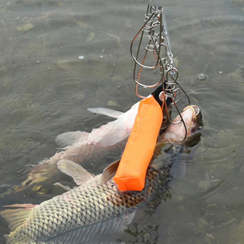 5M-Fish-Buckle-Lock-Wire-Rope-Steel-Large-Live-Fish-Buckle-Set-Stringer ...